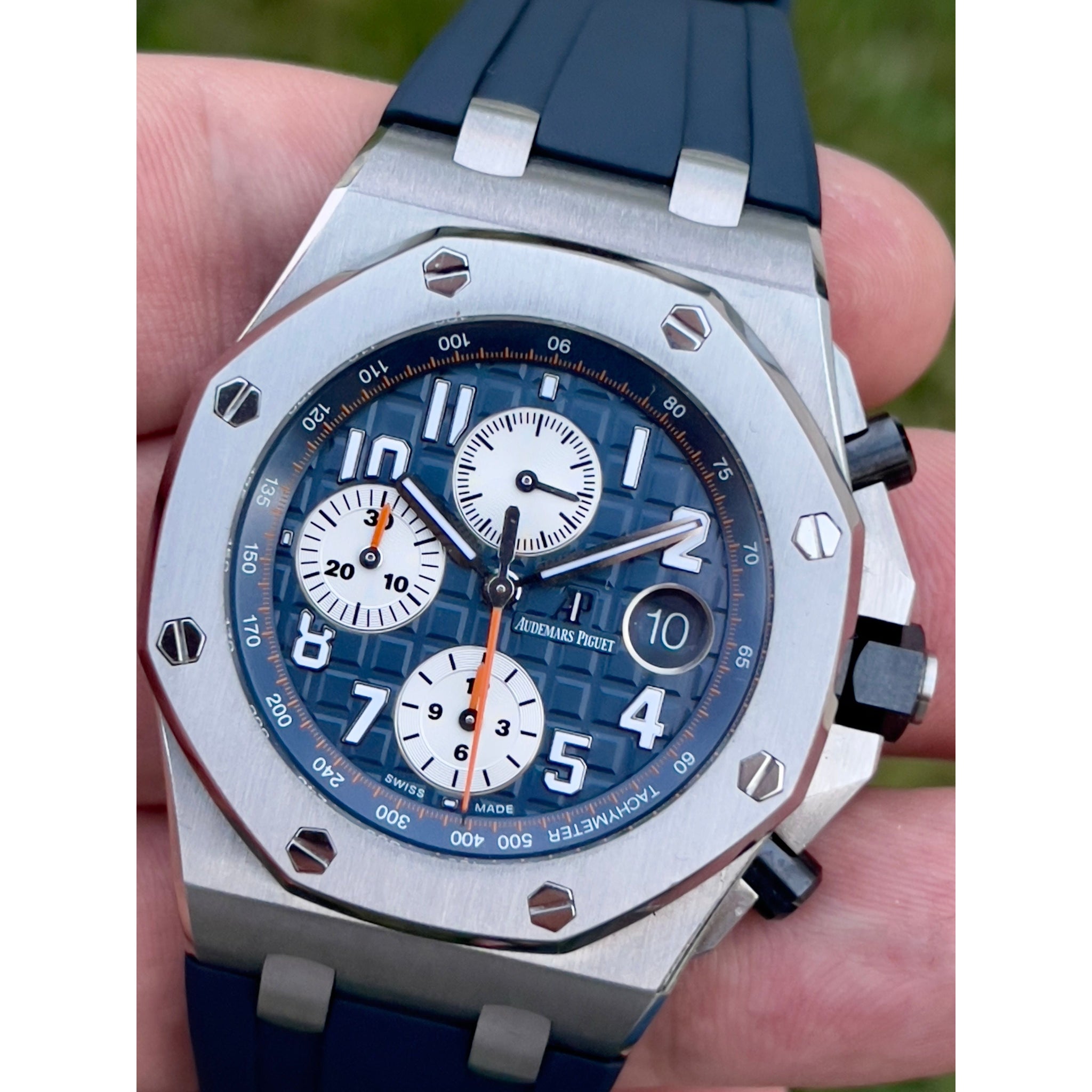 Audemars Piguet Royal Oak Offshore Chronograph Navy 2017 Papers 26470S ...